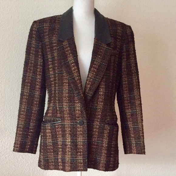 Michelle Stuart | Jackets & Coats | Vintage 9s Michelle Stuart Tweed ...